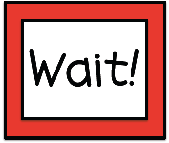 Pencils, Glue, & Tying Shoes: Wait Cards for Easy Transitions