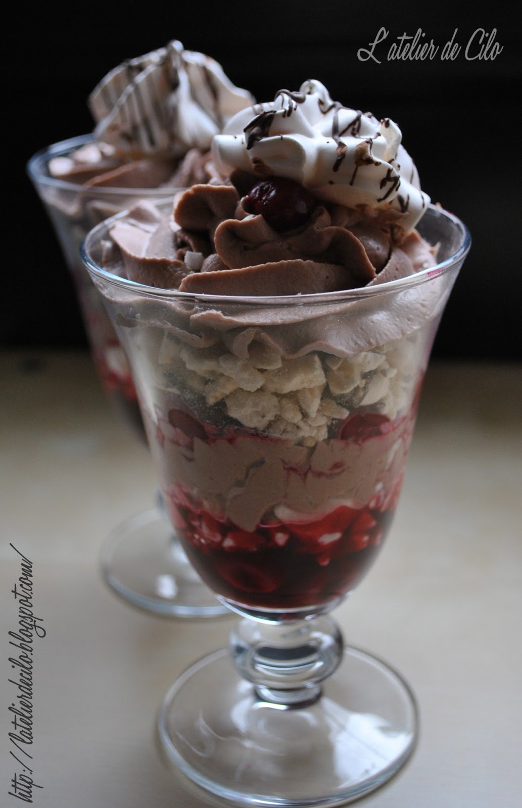 L'atelier de Cilo: Trifle meringue/ griottes / chantilly mascarpone ...