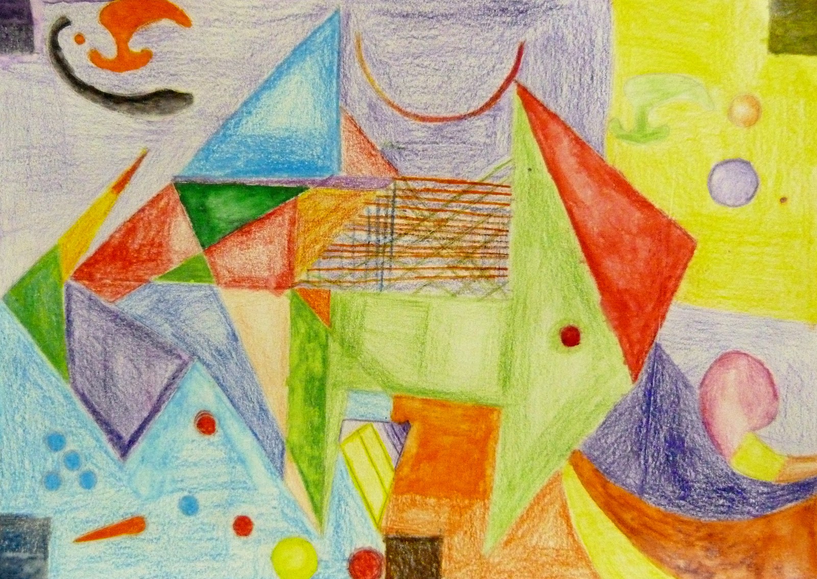 EDUCACIÓN PLÁSTICA Y VISUAL: COMPOSICIONES ABSTRACTAS