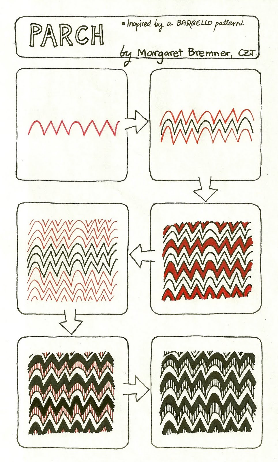 Enthusiastic Artist: PARCH tangle instructions