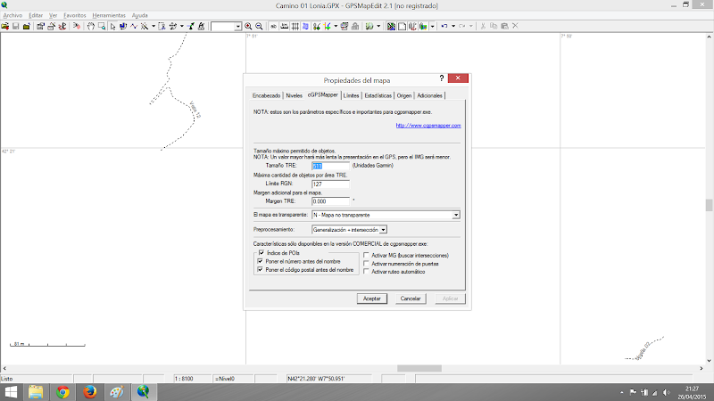 BikerTravesía: Creacion de Mapas Transparentes para GPS Garmin