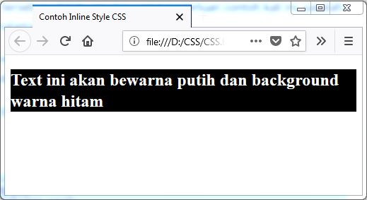 Tutorial Belajar CSS Part 2: Cara Menginput Kode CSS ke Halaman HTML