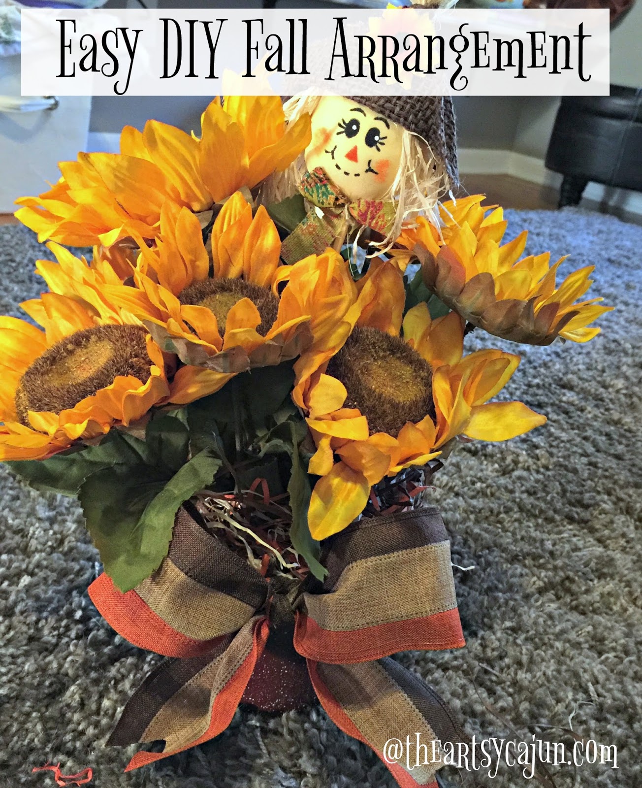 Easy DIY Fall Arrangement | The Artsy Cajun