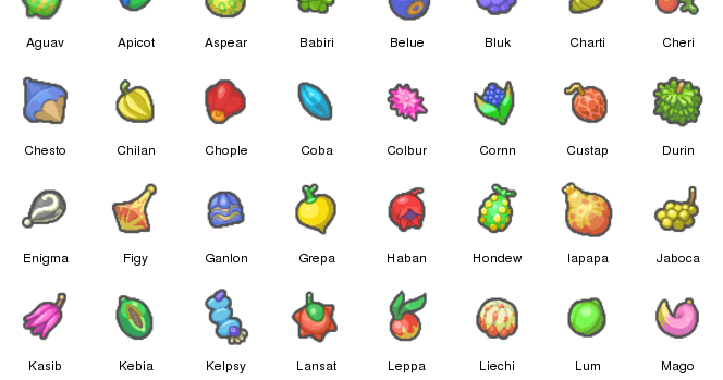Erin's Blog: Berries from the Pokemon World