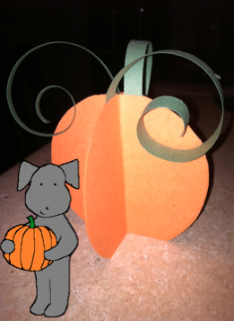 Pepper The Pooch: Pepper's Free Paper Pumpkin Design!