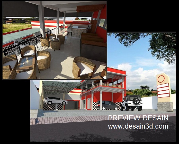 Jasa design online gambar kerja lengkap 2d desain 3d tempat cuci mobil ...