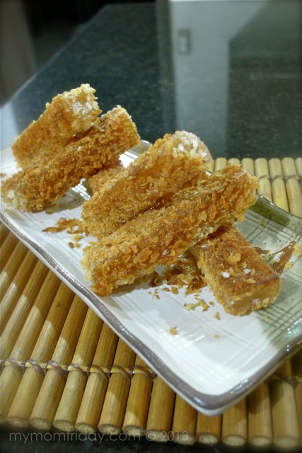 My Mom-Friday: Panko-Crusted Tikoy Sticks