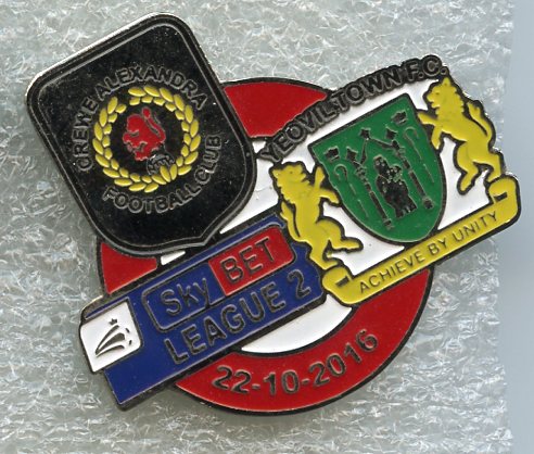 Crewe Alexandra Football Club pin badges