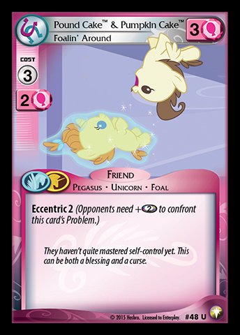 MLP Pound Cake & Pumpkin Cake, Foalin' Around CCG Cards | MLP Merch