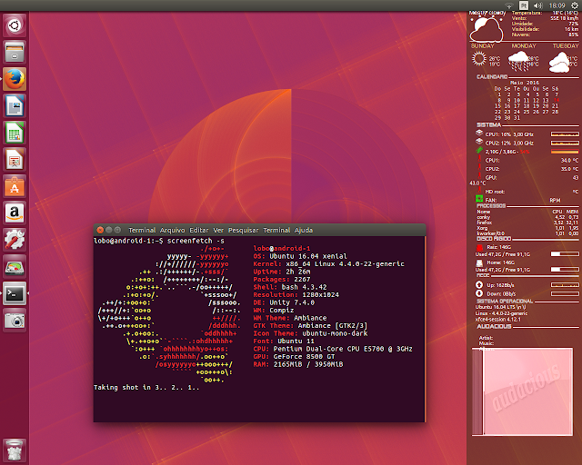Screenfetch, informações do seu Ubuntu.