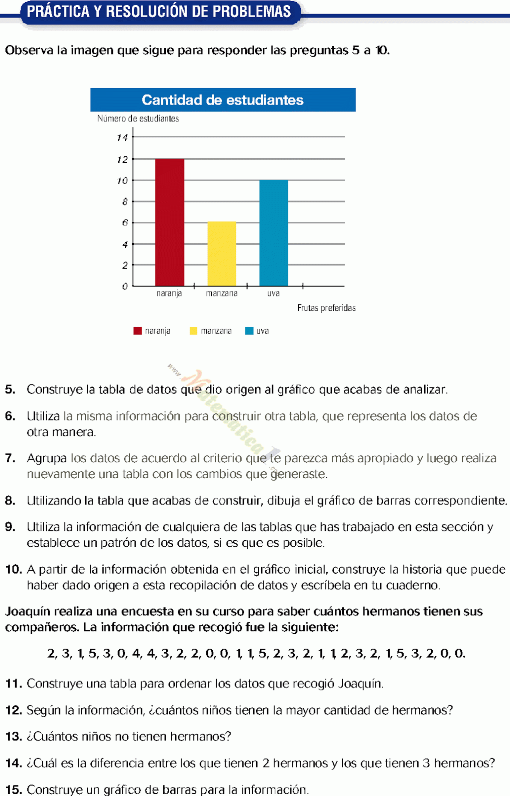 RECOPILAR Y PRESENTAR DATOS EJEMPLOS RESUELTOS DE MATEMATICA 7–SEPTIMO ...