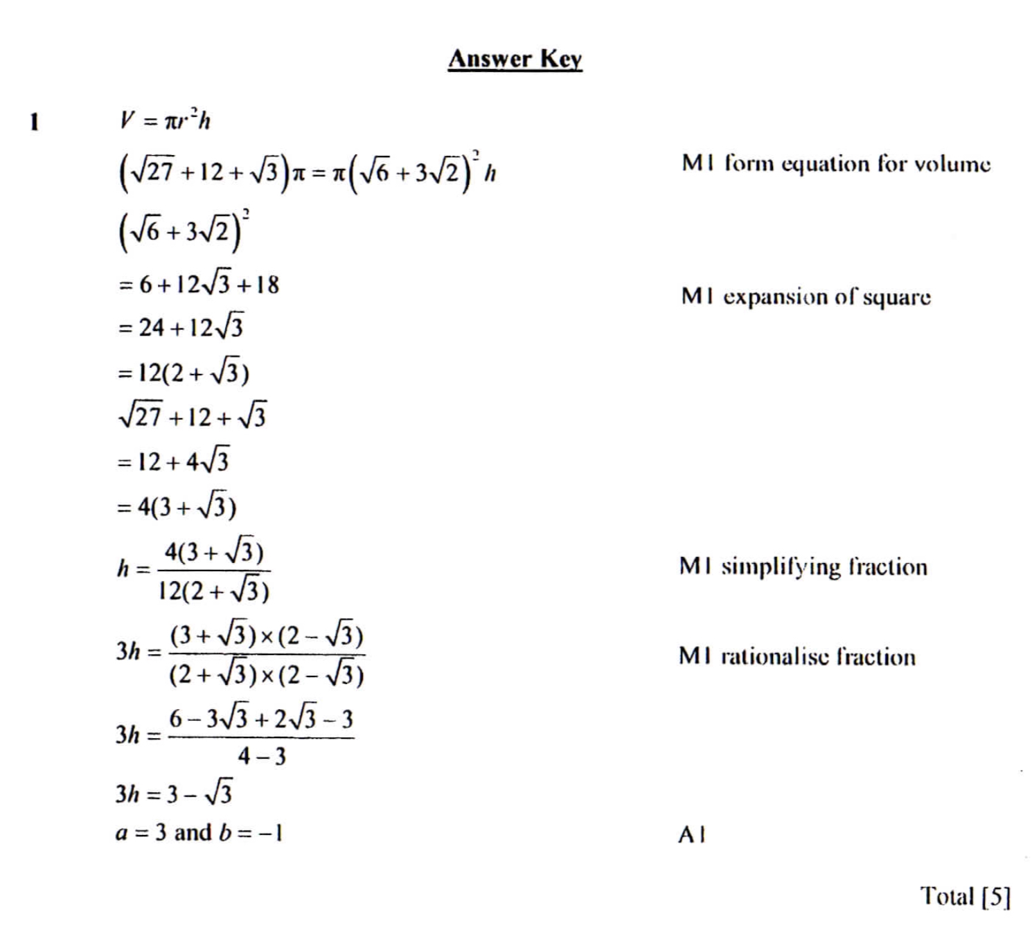 2. Surds revision and challenging questions O-level Additional Maths