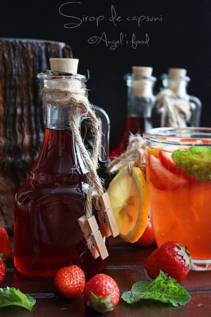 Angel's food: Sirop de capsuni si mai apoi...capsuni congelate:-)))