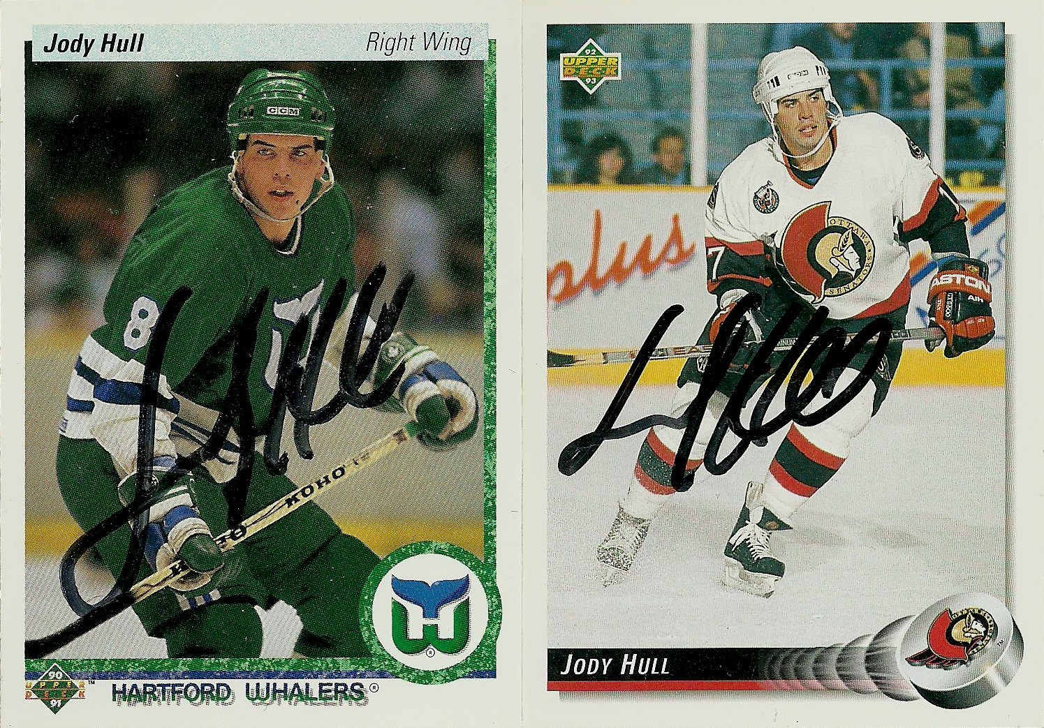 Hell's Valuable Collectibles: Jody Hull: 2 Autographed Cards