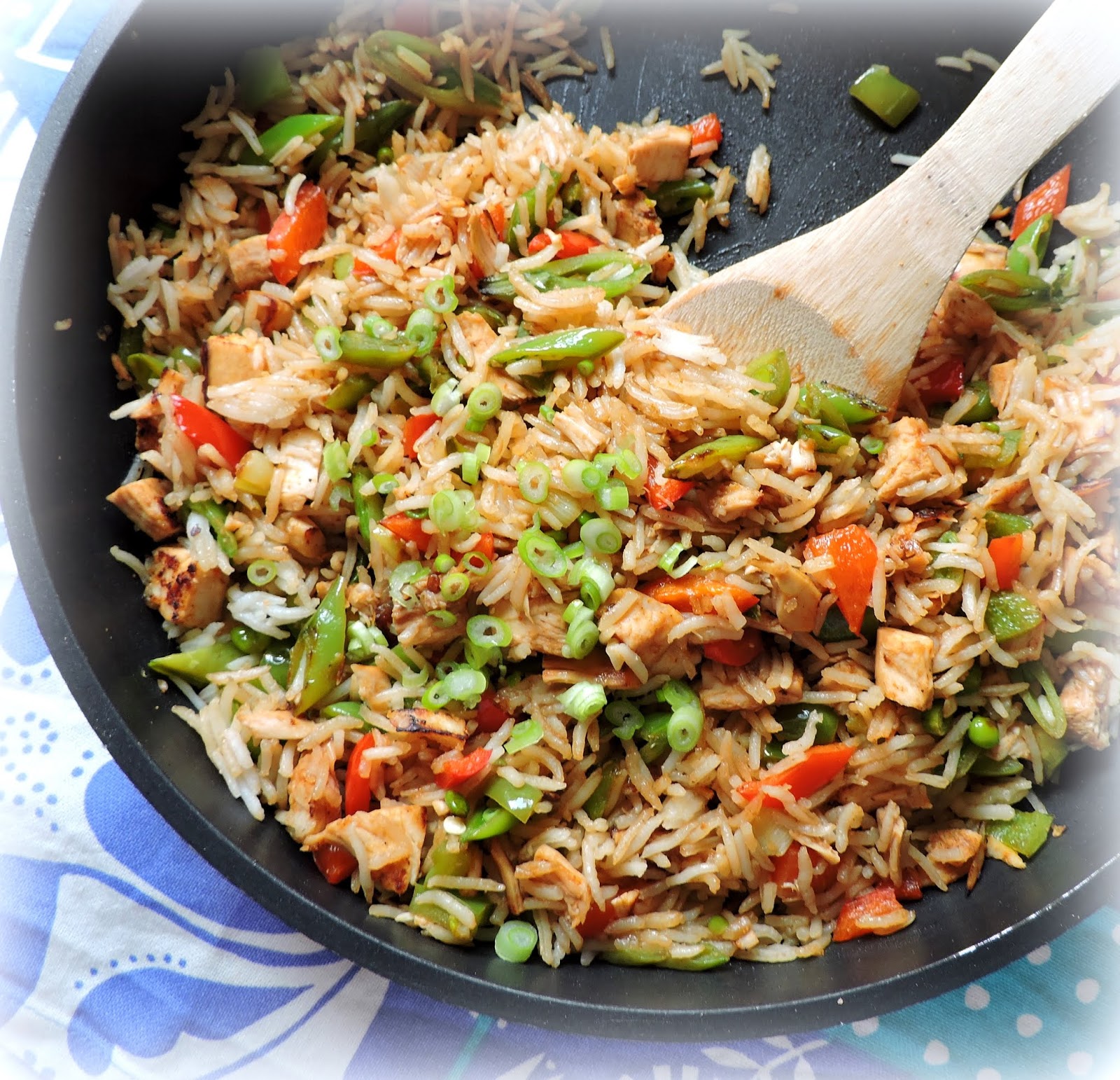 Sriracha Chicken Fried Rice | The English Kitchen