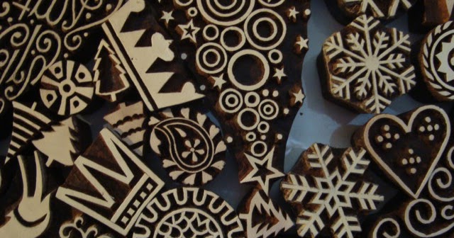 Textile Butterfly: Christmas printing