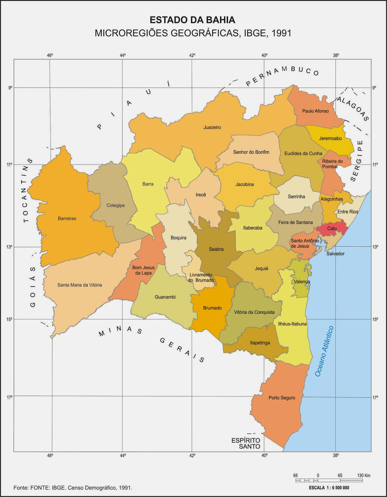 .: ESTADO DA BAHIA: MICRORREGIÕES FISIOGRÁFICAS, HOMOGÊNEAS ...