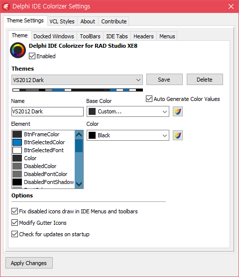 Delphi Ide Theme Custom
