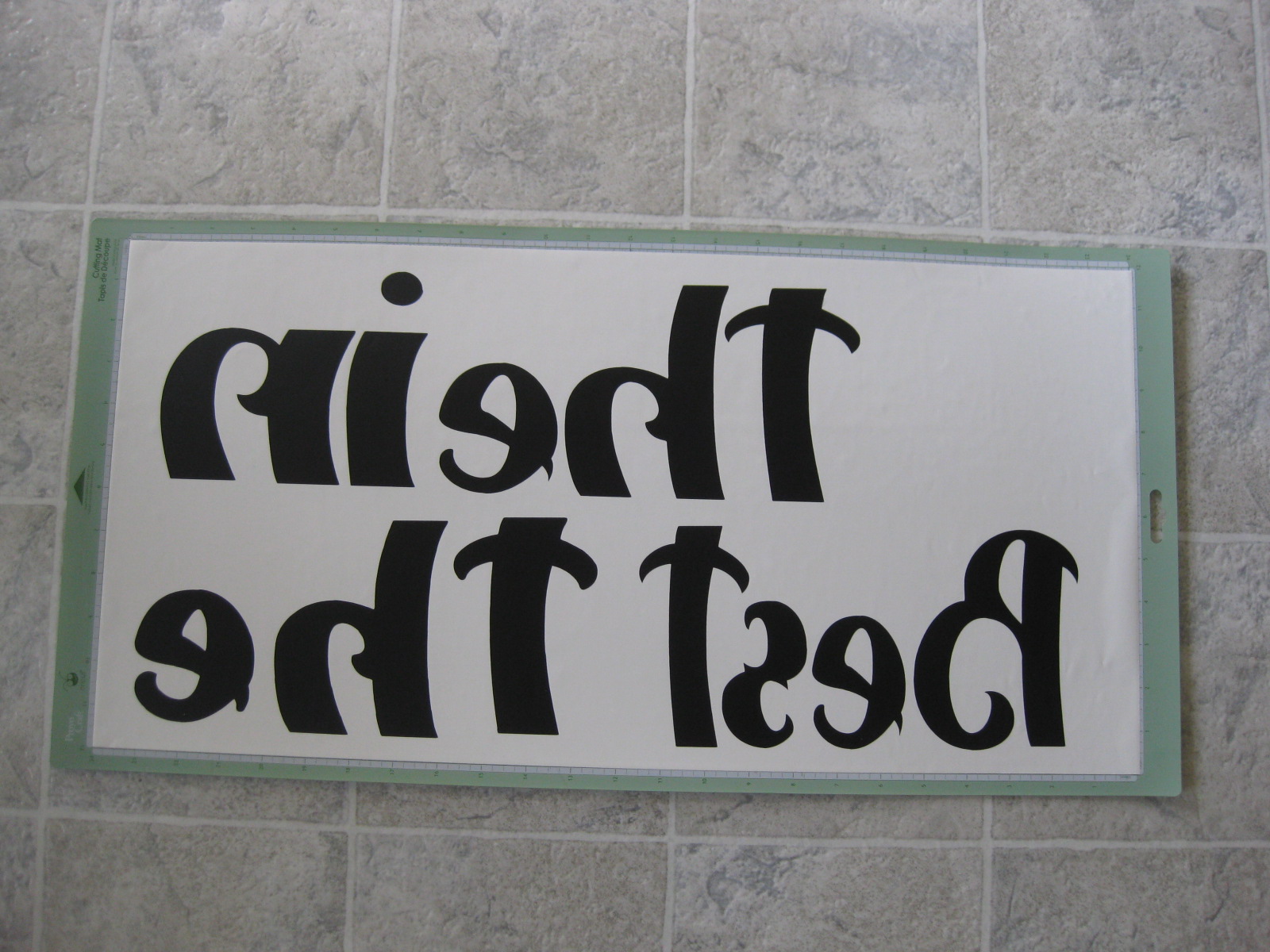 Creative Crafter: Reversed Vinyl (Shadowed) lettering