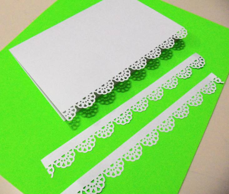 Paper Zone inspire.design.create: Ruffle Lace Card