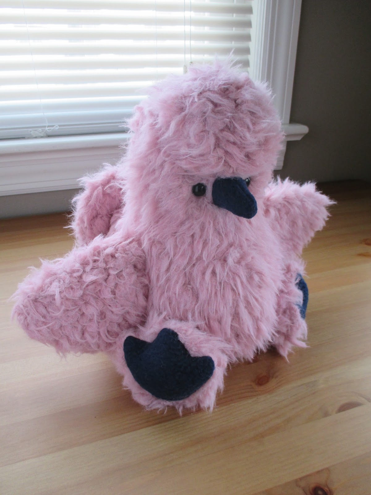 Fleece Menagerie: Pink Silkie Chicken (SOLD)