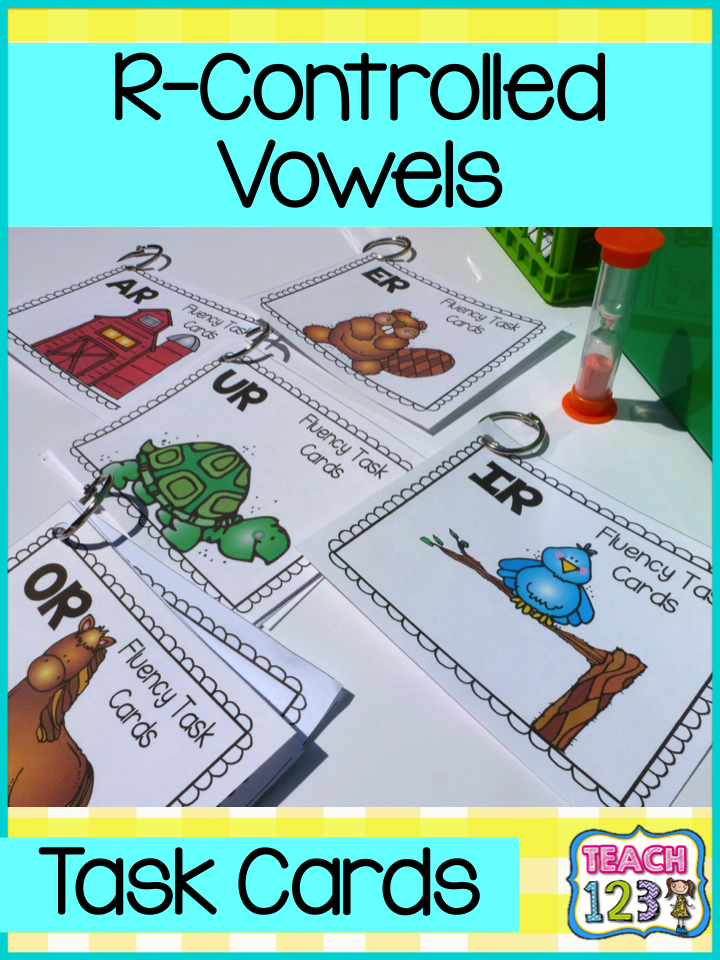 R-Controlled Vowels: Fluency Task Card | Teach123