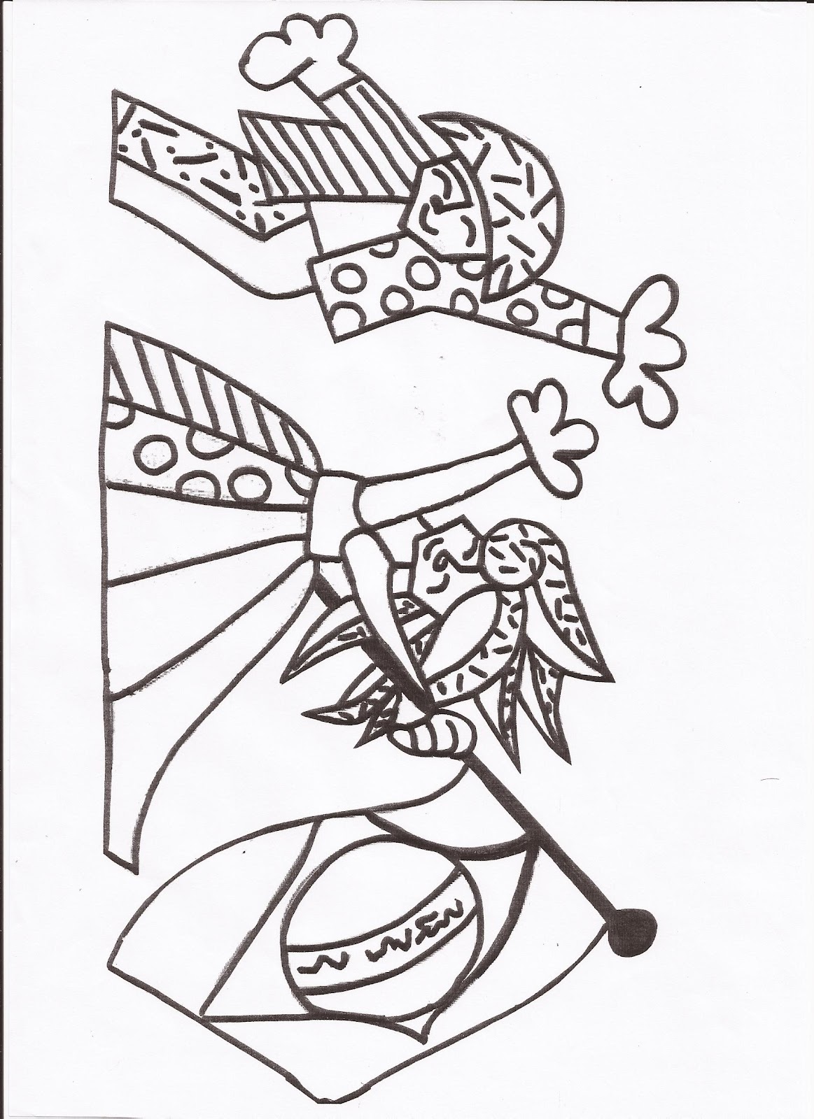 Romero Britto Coloring Pages Coloring Pages
