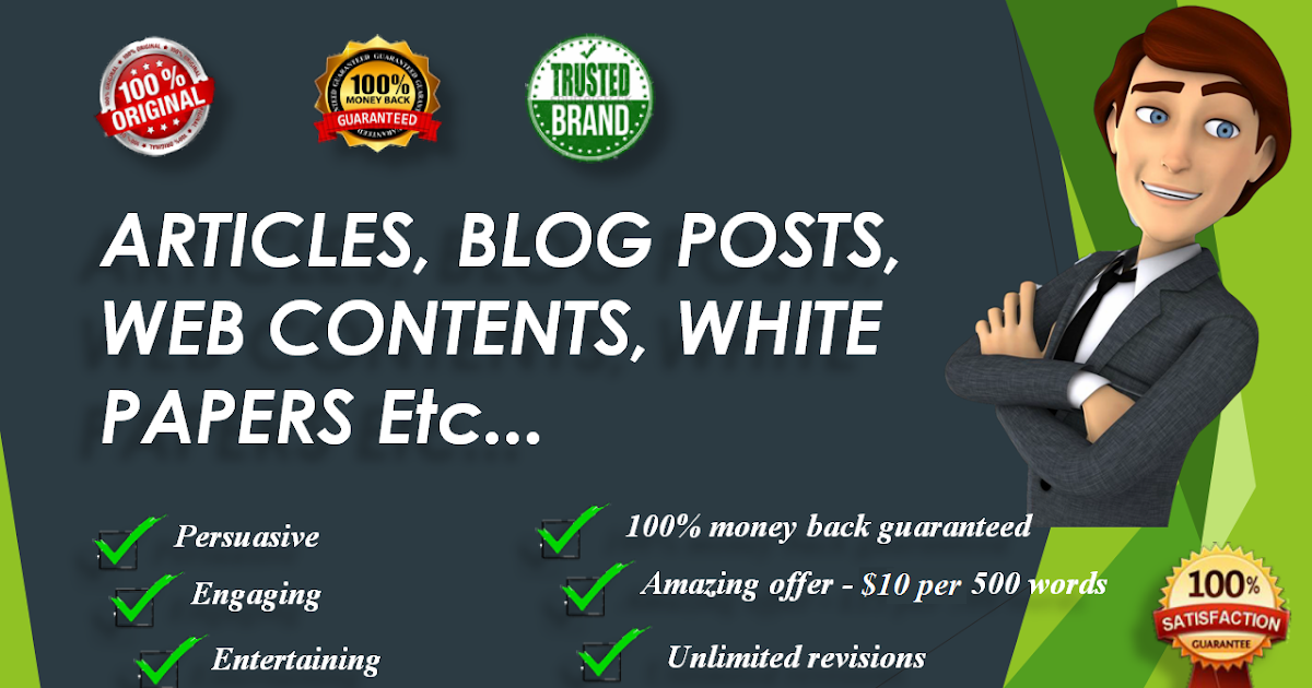 Write A 500 Words Blog Post, SEO Article Or Website Content