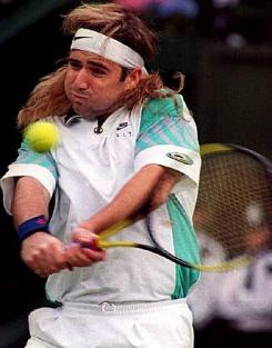 Waka Tennis: andre agassi wig