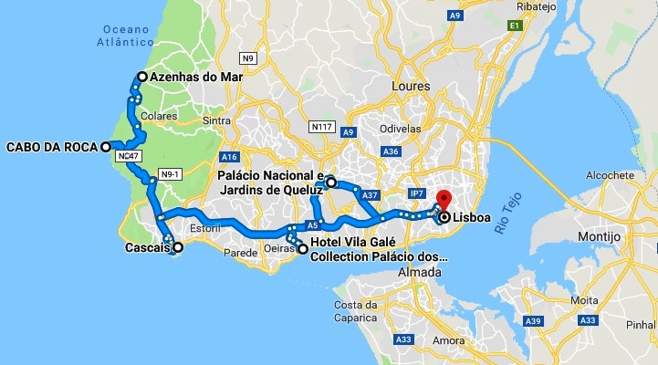 formar Leyenda Teoría básica cabo roca portugal mapa elefante ...