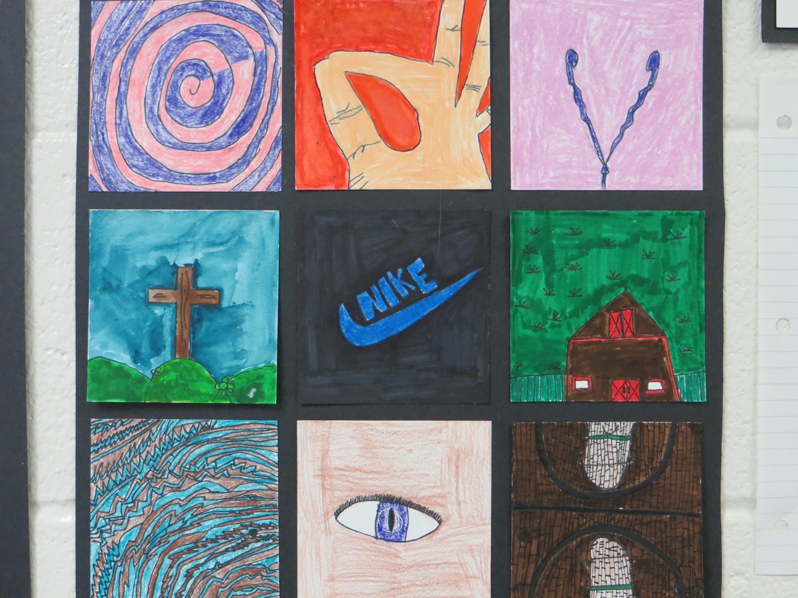 Shana's Art Room : Nine Squares