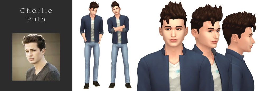 My Sims 4 CAS: Charlie Puth - Imagination Sims 4 CAS
