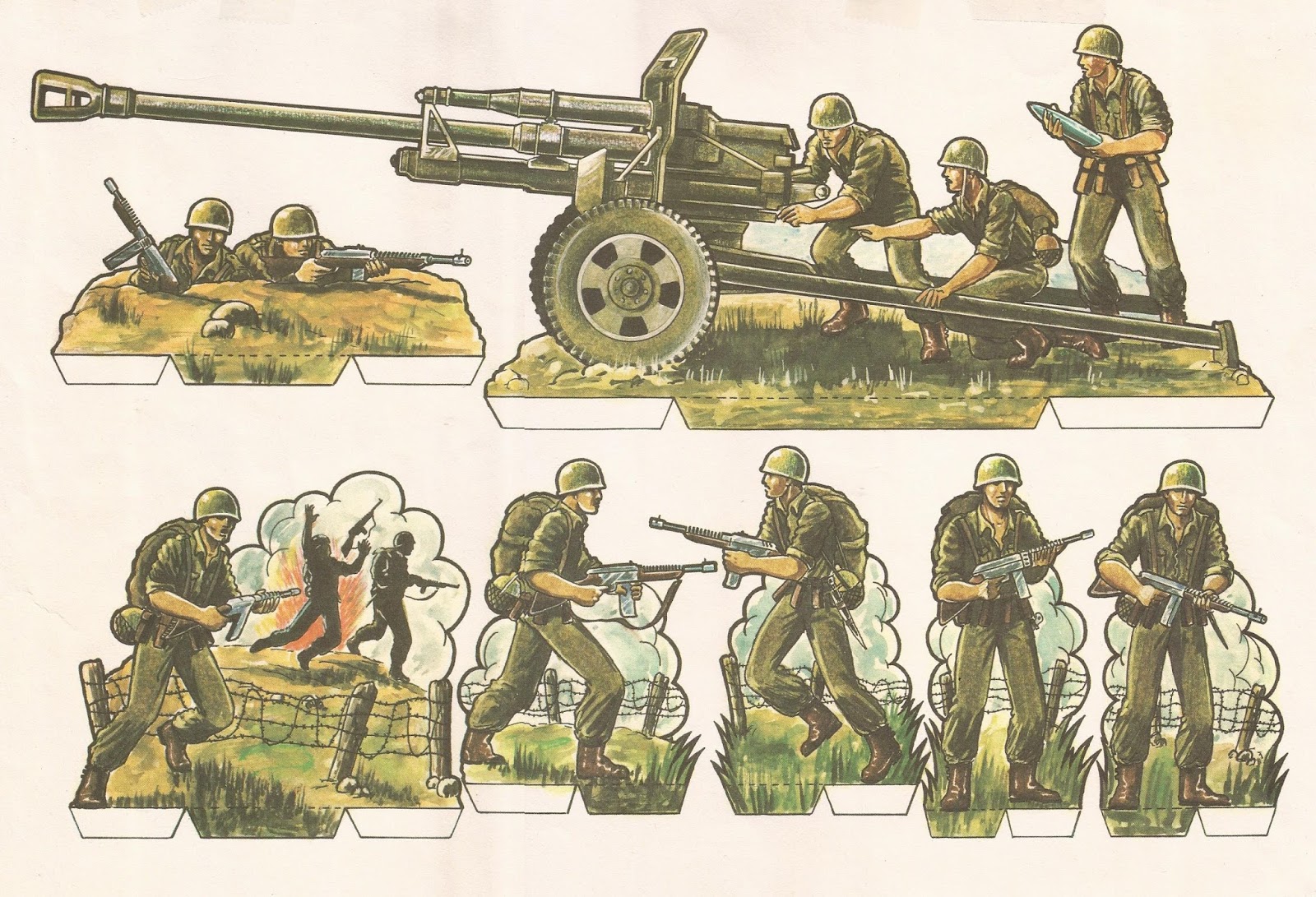 Recuerdos de ayer: Recortables de papel