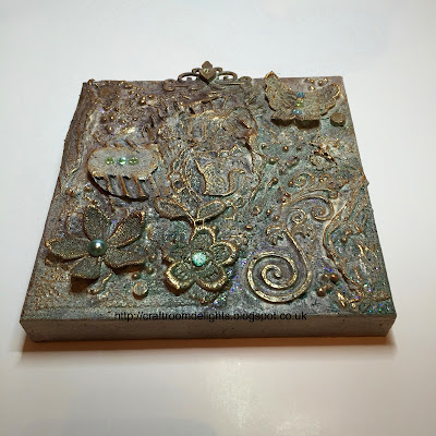 Craft Room Delights by Samantha Wade: Powertex frame, mixed media project.