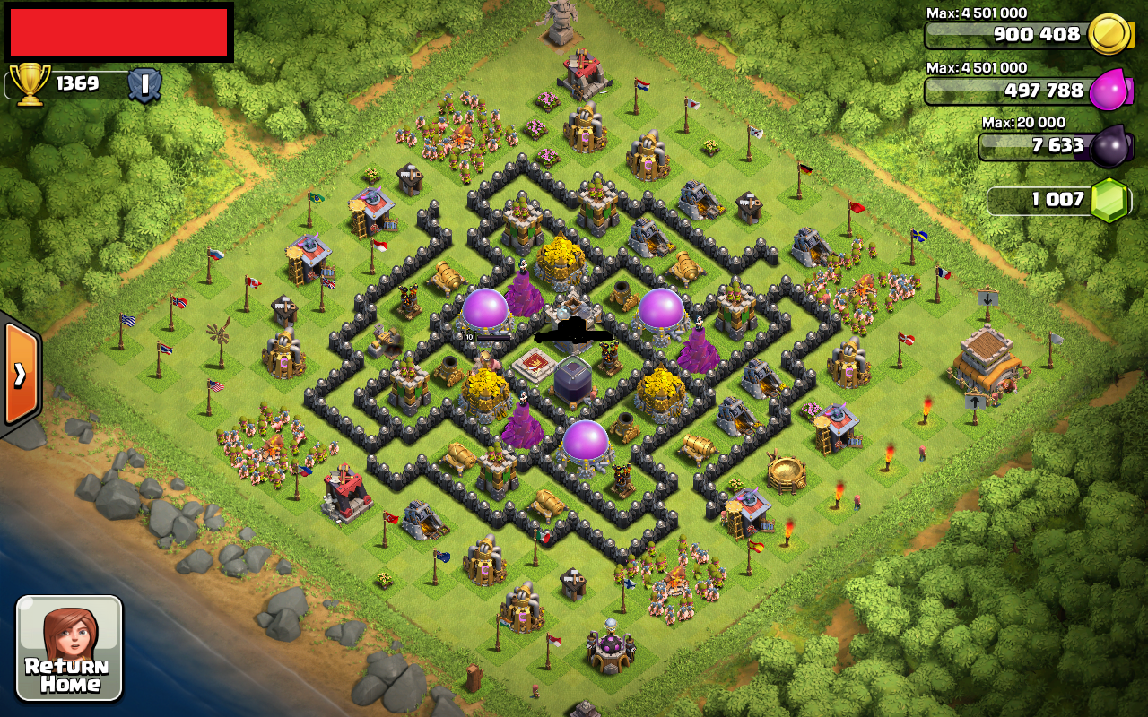 COC BASE 99: TH 8 Farming Base 1