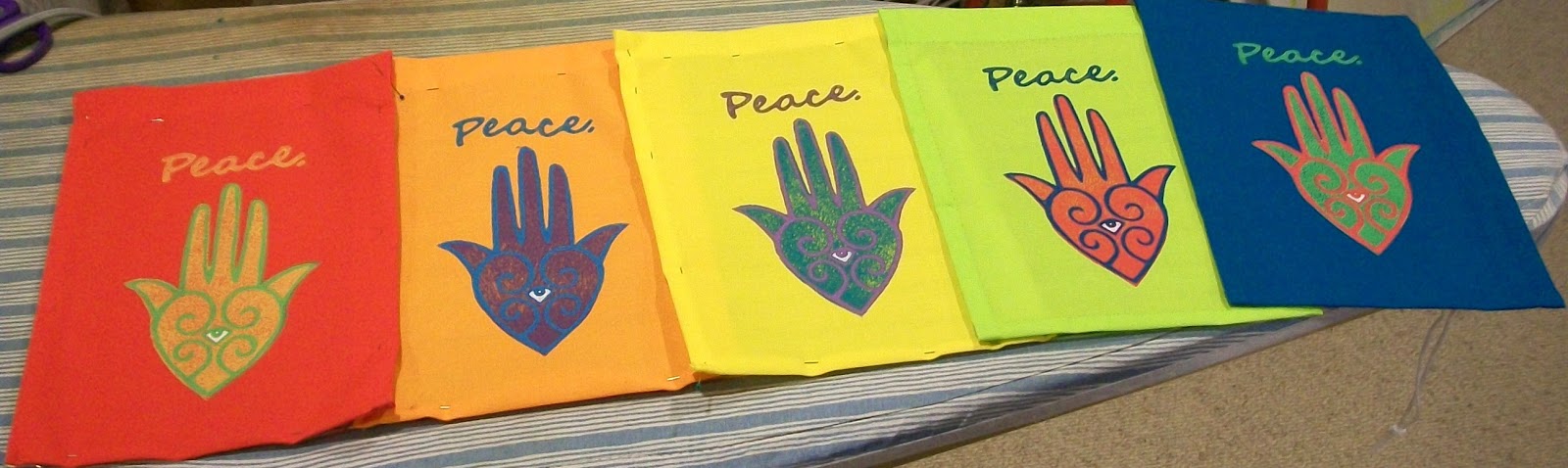 Julie B Booth: New Year: Peace Flags