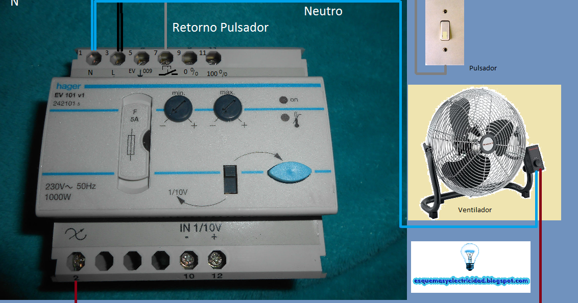 Esquemas eléctricos: Dimer regulable