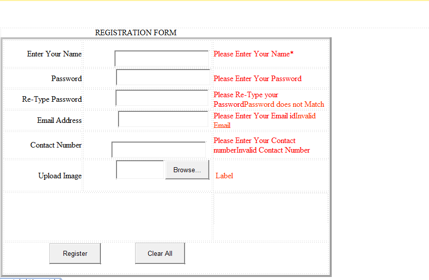 Step by Step Explanation For Creating a Registration Page in Asp.Net Programming basics,Solved ...