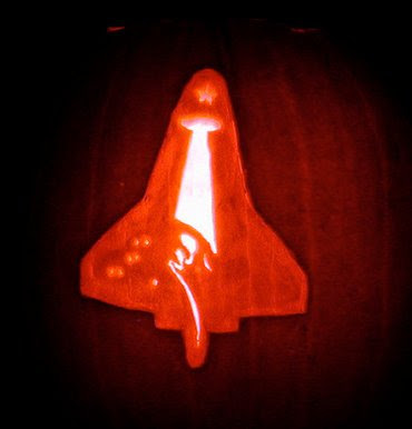 Suburban spaceman: Space Pumpkin artist: NASA Worker's Halloween Tradition