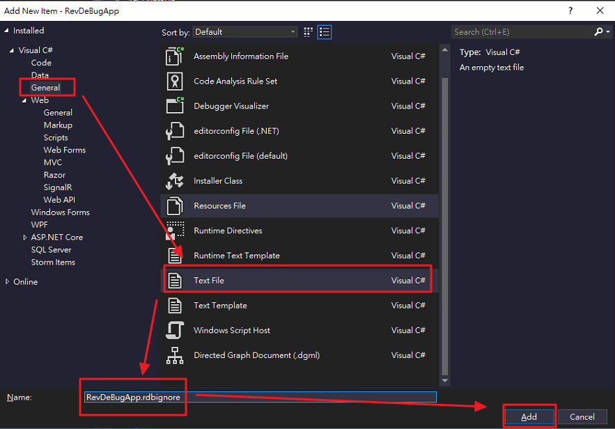 [Visual Studio] RevDeBug 基本操作