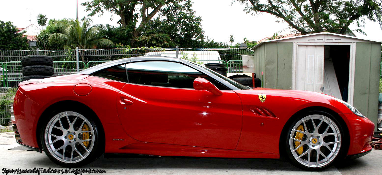 Ferrari California Rides on Vorsteiner Forged V-104 Monoblock Wheels ...