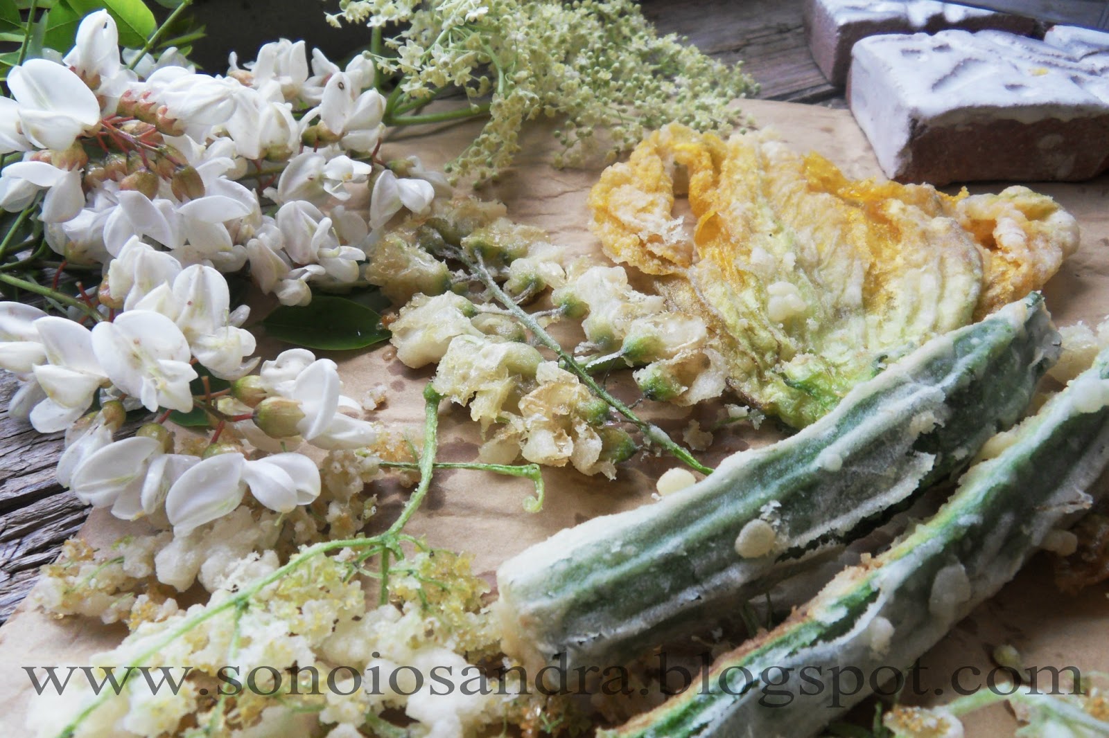 Frittura di fiori di sambuco e di acacia e .....ma tu cosa fari da ...