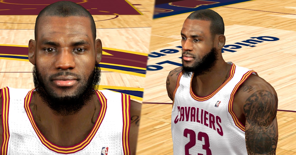 Lebron James Cyberface Realistic [Updated Beard] [FOR 2K14]