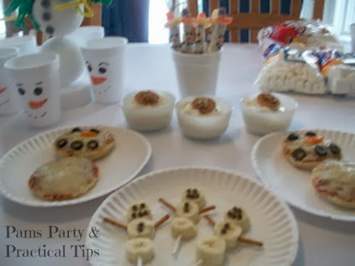 Pams Party & Practical Tips: Its a Snowman-Snow Day Party