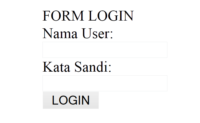 Tempat Belajar HTML CSS PHP MySQL: Tutorial Cara Membuat Form Login ... Tempat Belajar HTML CSS PHP MySQL: Tutorial Cara Membuat Form Login ...