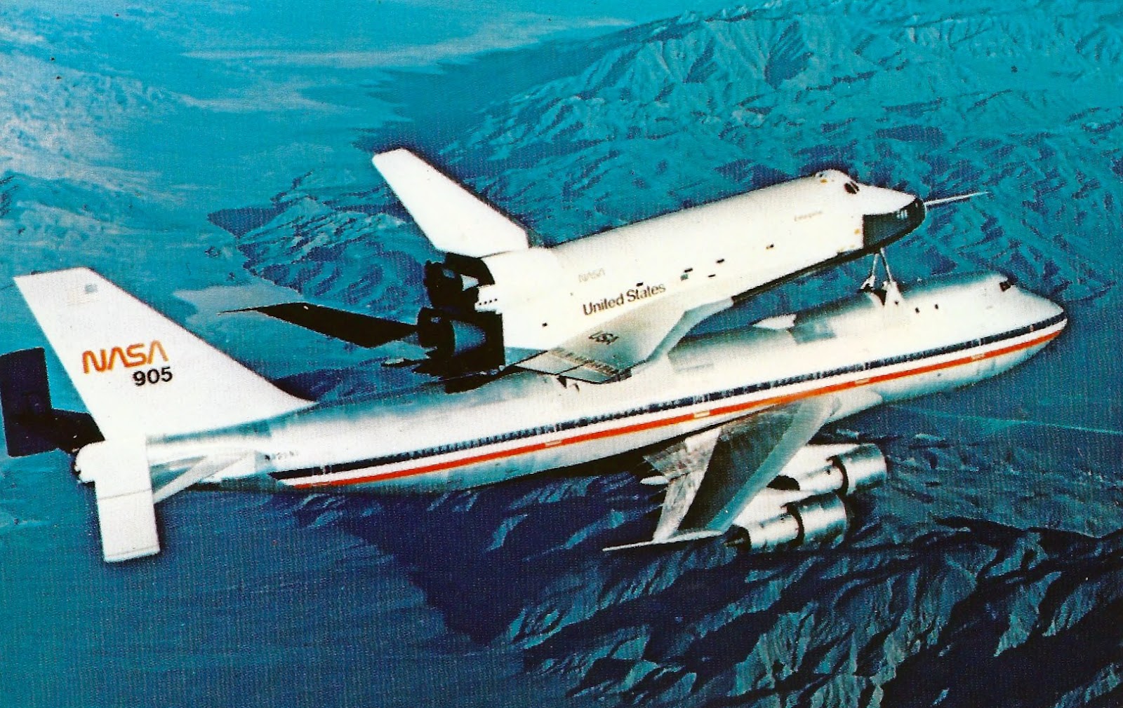 My Favorite Postcards: Space Shuttle Enterprise and the NASA 747: 1977 ...