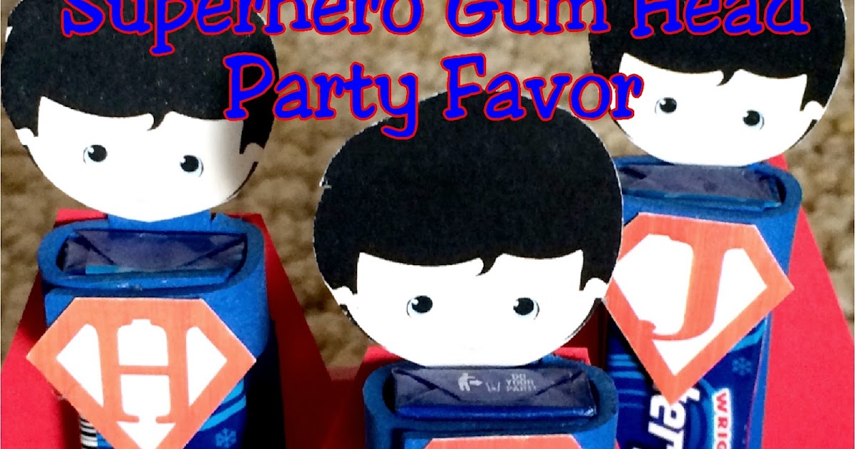 Superhero Gum Head Party Favor: New in Store