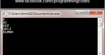 C Programming | Computer | Ms-Excel: Floyd Algorithm Character Pattern In C