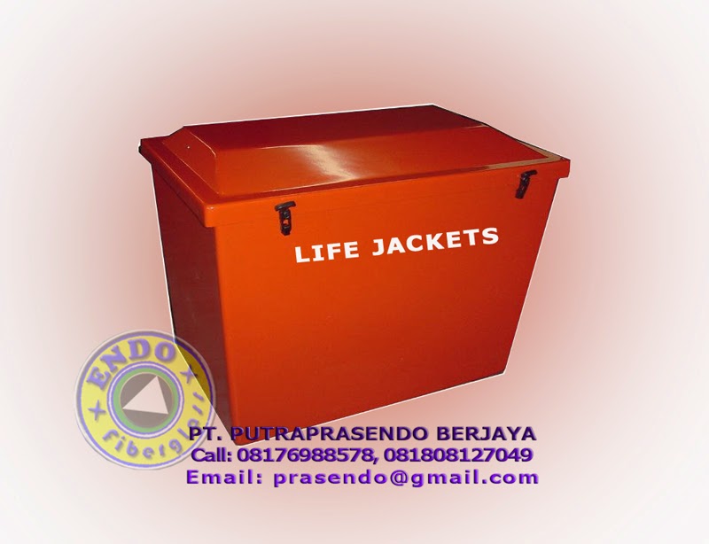 Jual Life Jacket Box: Jual Safety Tool Life Jacket Box Fiber