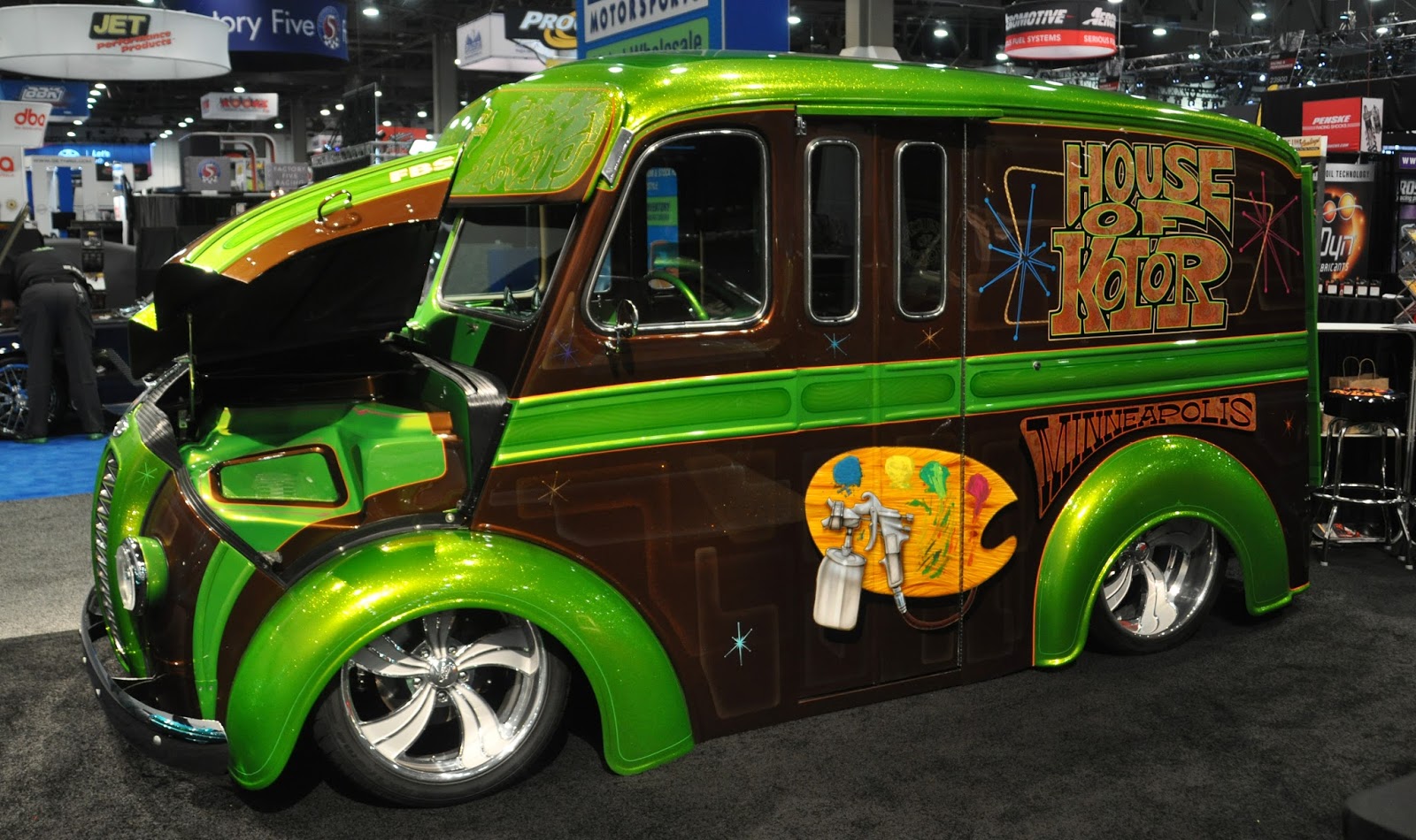 Just A Car Guy: House of Kolor had a cool bowling alley theme to set up ...